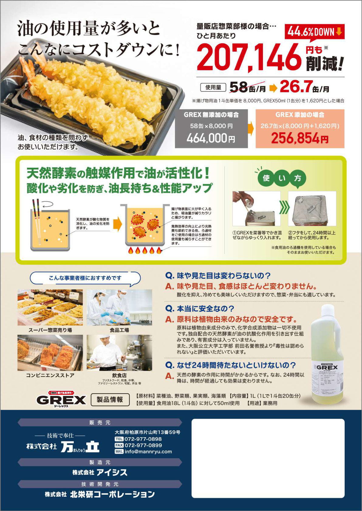 NEW 油のコストダウン実現する新商品！ | 株式会社シャーボン